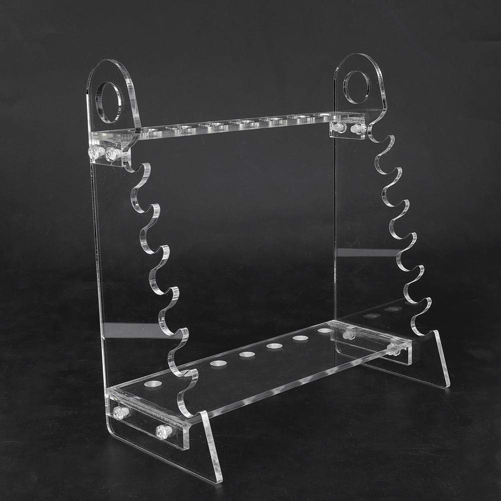 Pipette Rack, Organic Glass Trapezoid Pipette Supporting Holder 1.5cm Hole Diameter Pipette Rack for Experiment