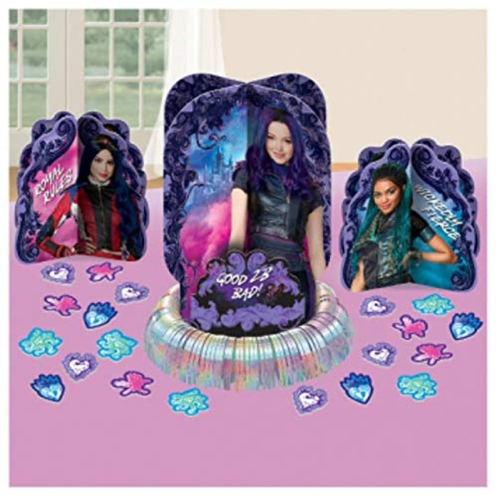 Table Decorating Kit (23 Pc Set) - High-Quality & Sturdy, Perfect Party Essential For Themed Parties & Events, Disney Descendants 3