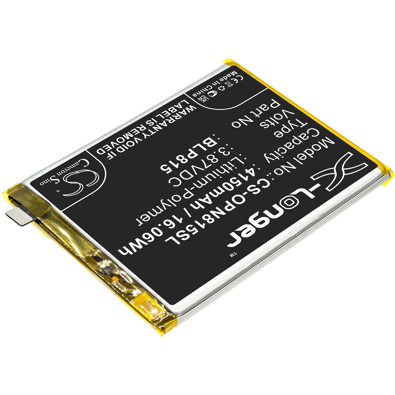 Tingen 4150mAh Battery Replacement for BE2025 BE2028 Nord N10 5G BE2029 BE2026 BLP815 (3.87V)