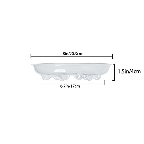 Idyllize 15 Pack Assorted Sizes 6 8 10 Inch Clear Thick Plastic Heavy Duty Sturdy Plant Saucer Drip Trays for pots, 5 Pieces of Each Size (Assorted Sizes 6'', 8'', 10'')