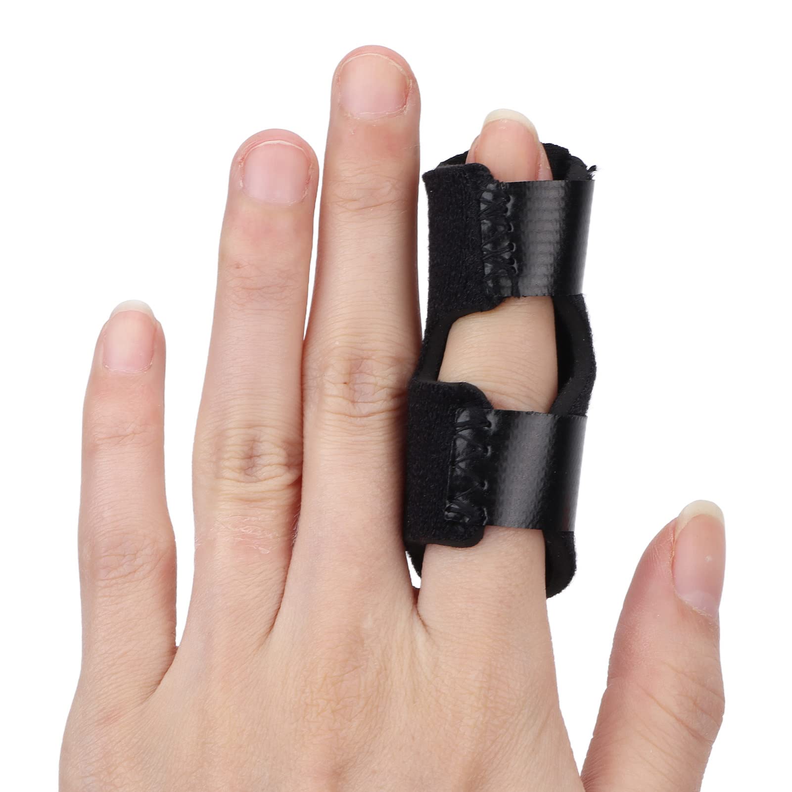 Finger Splint, Adjustable Aluminum Alloy Finger Correction Strap Finger Extension Splint, Children s Protective Cover Stabilizer for Sprains Pain Relief Mallet Injury