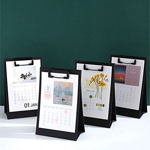 Desk Calendars 2021 Calendar Stand-up Calendar Desk Calendar with Splint 12 Months Mini Calendar,Can Be Customized Individually Calendar Calendars (Color : [Customized Models])