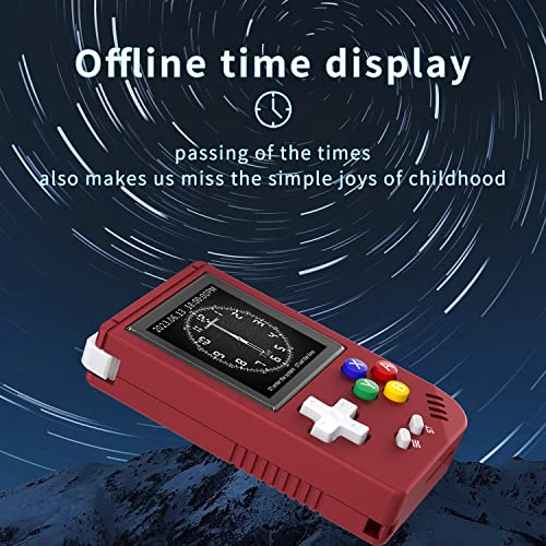 RG Nano Retro Handheld Game Console Keychain - Portable Game Mini Aluminum Alloy with 1.54 Inch IPS Screen - 64G TF Card Pre-Installed 5405 Games - Supports Clock Hi-fi Speaker Music Player Function