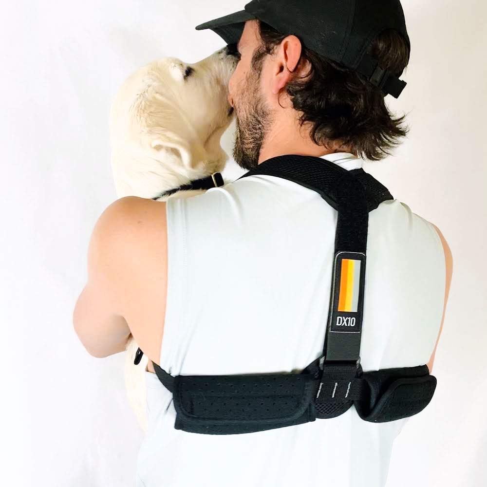 DX10 Posture corrector for men and women - Back Brace - Easy open front buckle - wider Middle Adjustable strap Mid, Upper Spine Support- Shoulder - Clavicle - Back Pain Relief -Universal design fit