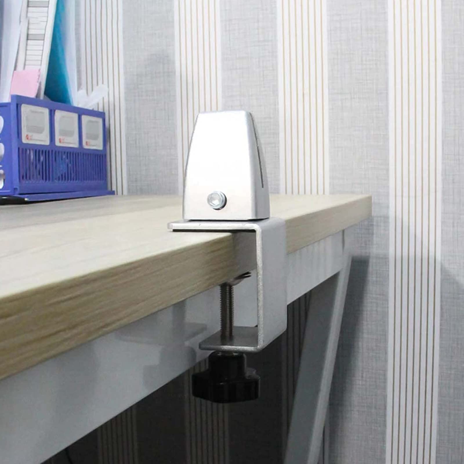 Desktop Mount Partition Clamp Office Divider Bracket Direction Adjustable Privacy Panel Clip For Spit For Protectio Desk Divider Clamp