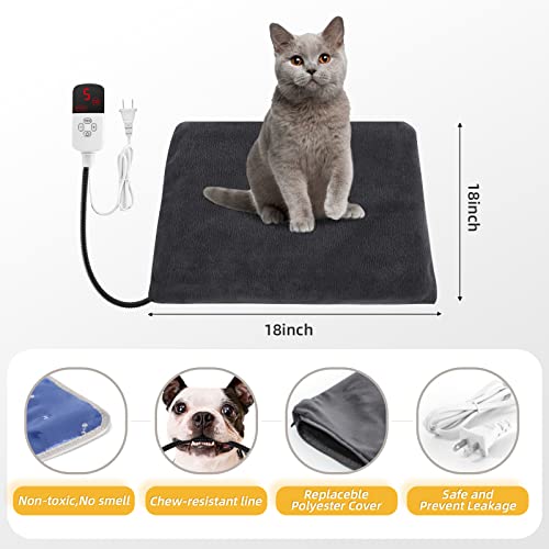 SoftGym Pet Heating Pad Dog Heating Pad Dog Cat Warming Pad Electric Heated Pad for Dogs and Cats Heating Pad Dogs Heated Mat for Dogs Indoor Warming Mat with Auto Power(S)