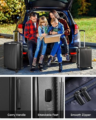 Luggage Expandable Suitcases With Wheels, Hardside Lightweight Carry-on Luggage 20 inch