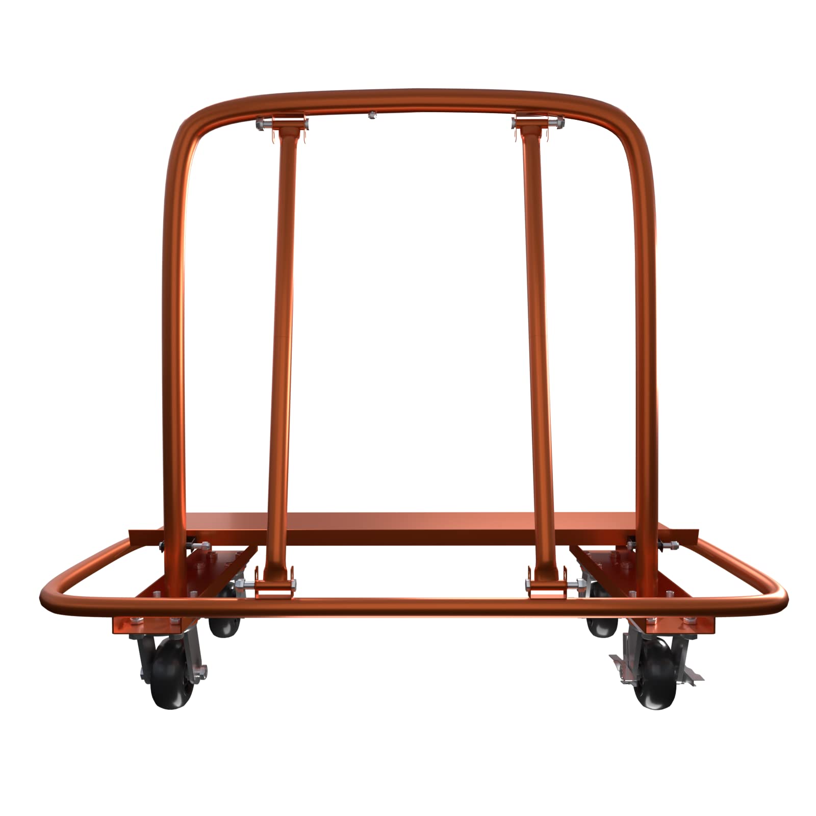 Heavy Duty Drywall Cart, Large Flatbed 3000Lbs Capacity Panel Cart Dolly, Plywood Cart with 6in Swivel Casters(49"L × 25"W × 48"H)