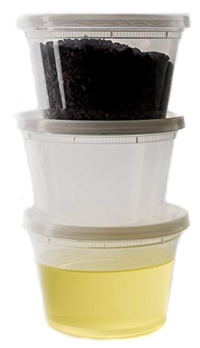 Heavy Duty Food Storage Containers with Lids - Leakproof Deli Containers with Lids - Soup, Slime, Meal Prep Containers, Take Out, Stackable, Microwavable, Dishwasher Safe, Freezer Safe, BPA Free (32, Round, 24, 745808023874)