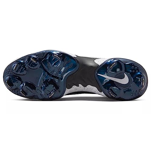 Nike Men's Alpha Huarache Elite 3 Low Baseball Cleat (7.5, College Navy/White/Photo Blue/Black)