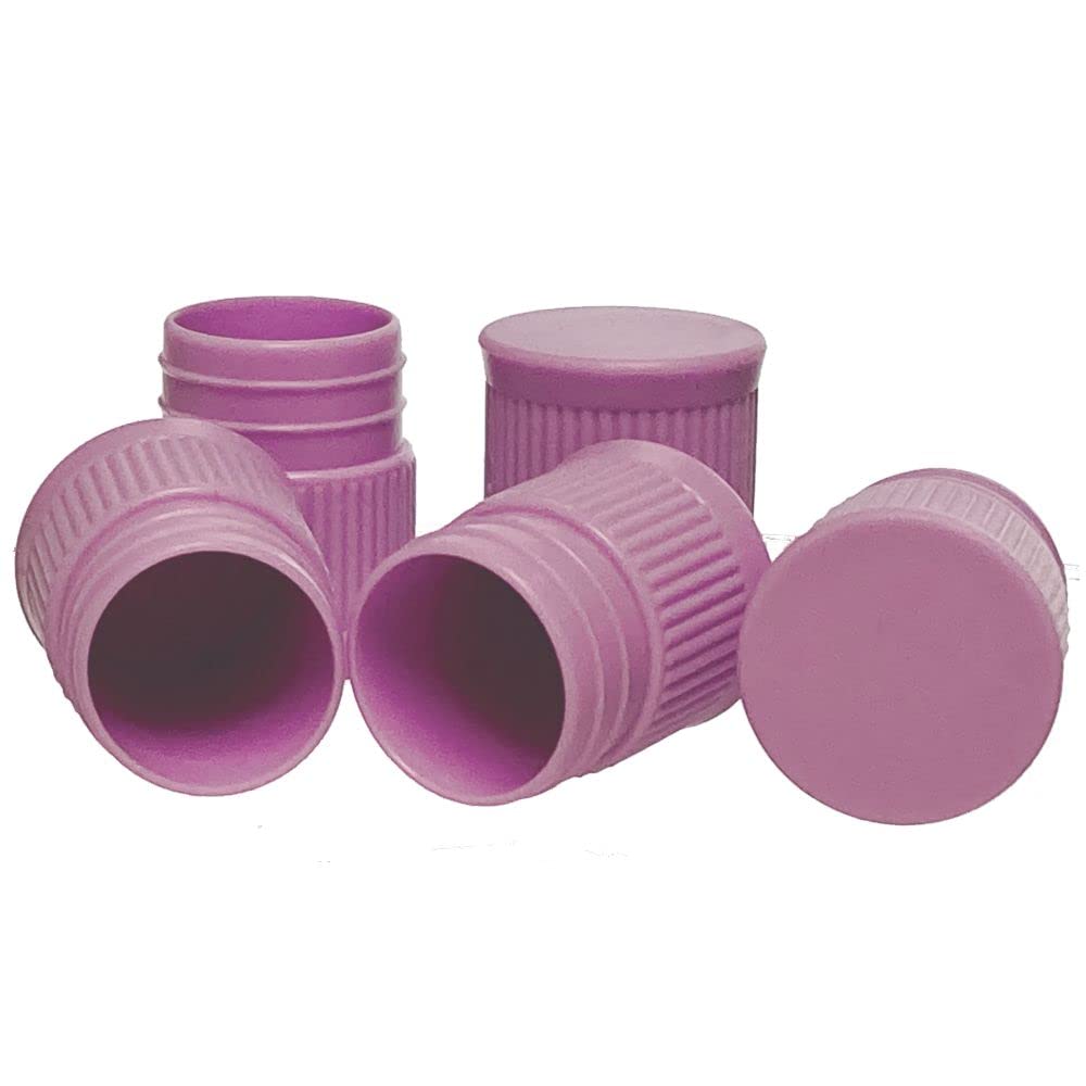 Plastic Test Tubes with Lavender Caps, 16X125mm, Polystyrene, Karter Scientific (Pack of 100)