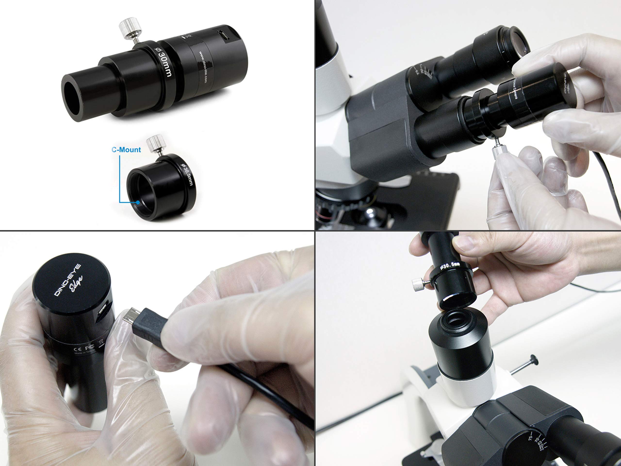 Dino-Lite USB Eyepiece Camera AM7025X β 5MP, Use on Traditional Microscope