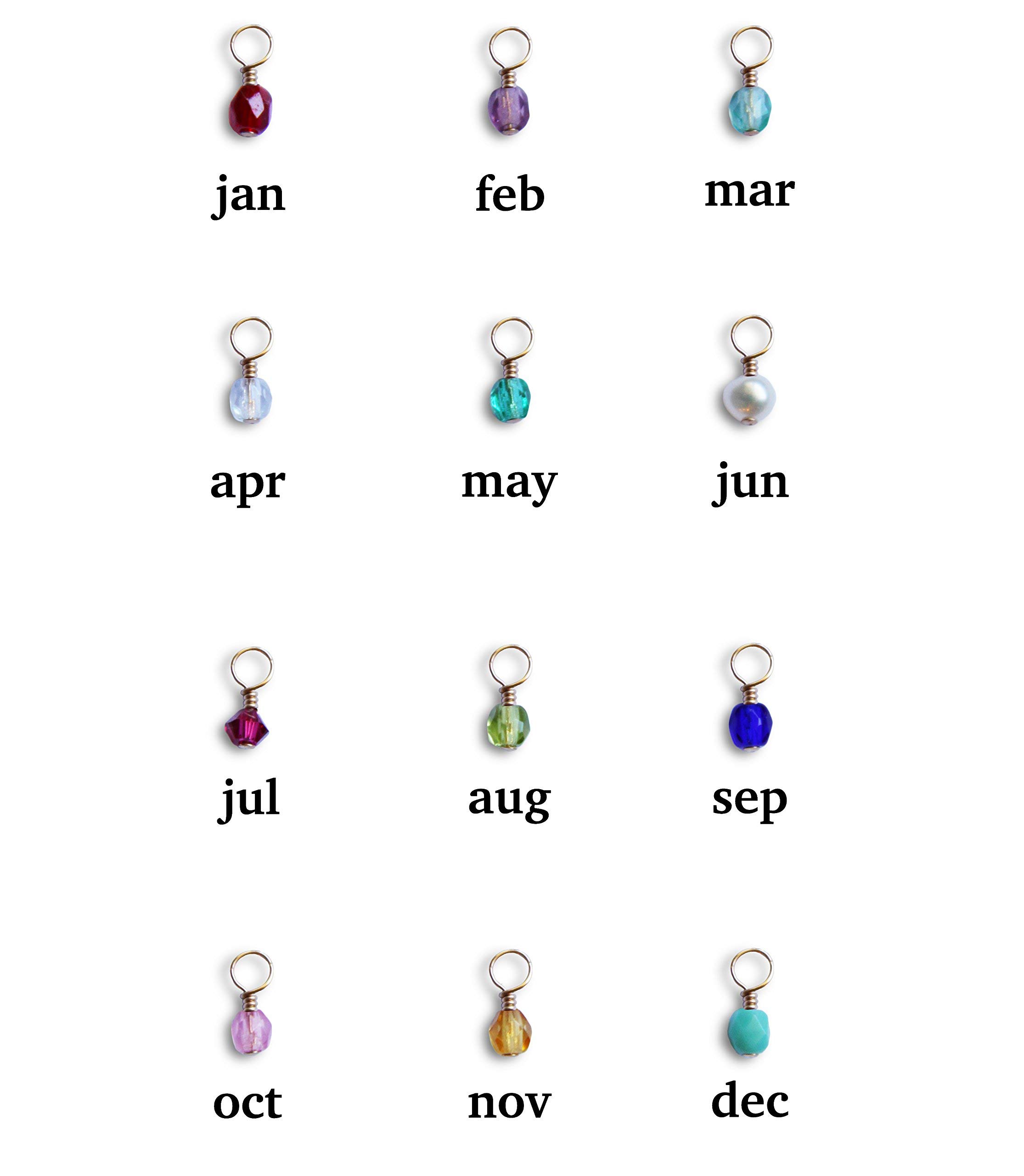 EFYTAL Two Initial Necklaces for Women, Tiny 14k Gold Filled 2 Initial Necklace with Birth Month Charms, Two Birthstone Necklace, Necklace with Two Initials, Double Initial Necklace for Girls