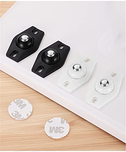 Multipurpose Universal Wheel Wheels for Furniture Stainless Steel Roller Self Adhesive Furniture Caster Rotating Storage Box Caster Ball 2022 for Storage Boxes Cabinet Drawer