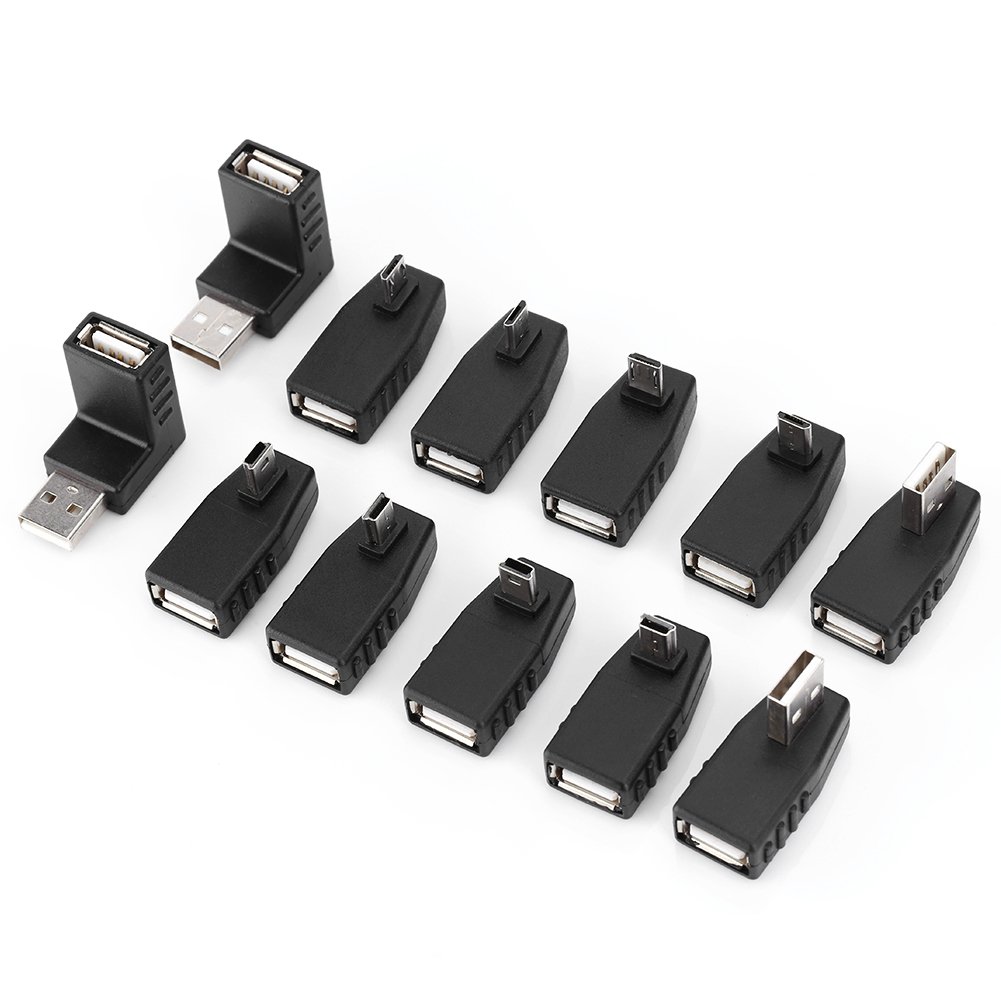 Heayzoki USB Male to Female, USB Female USB Female Adapter, USB Micro to USB A, OTG Adapter Converter for Computer Tablet PC Mobile Phone -40 Pack
