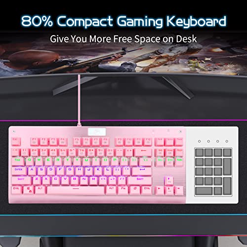 E-YOOSO K-620 Compact Solid Color Backlit & RGB Sidelight for PC, MAC, PS4 Gamer (Z77 CSP)