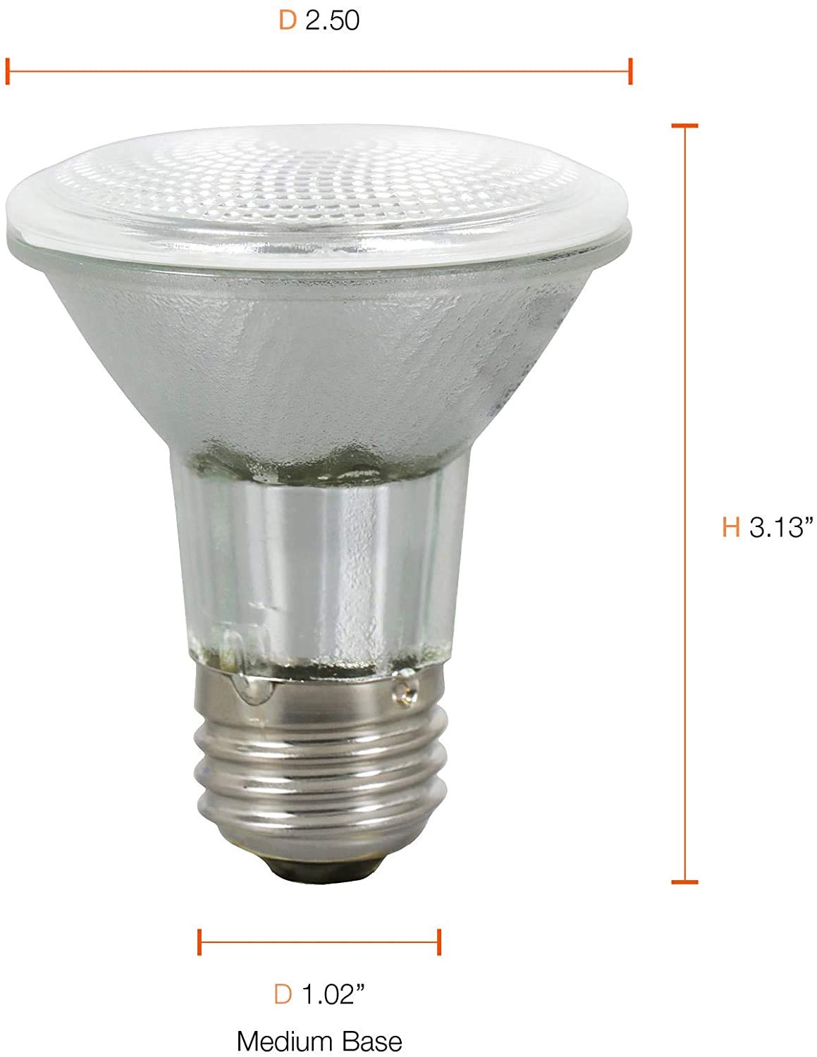 SYLVANIA 16104 Repalcement 2-Pack Capsylite Halogen Dimmable Lamp / PAR20 Flood Light Reflector / 50W Replacement/Medium Base E26 / 39 Watt / 2850 K โ Warm White