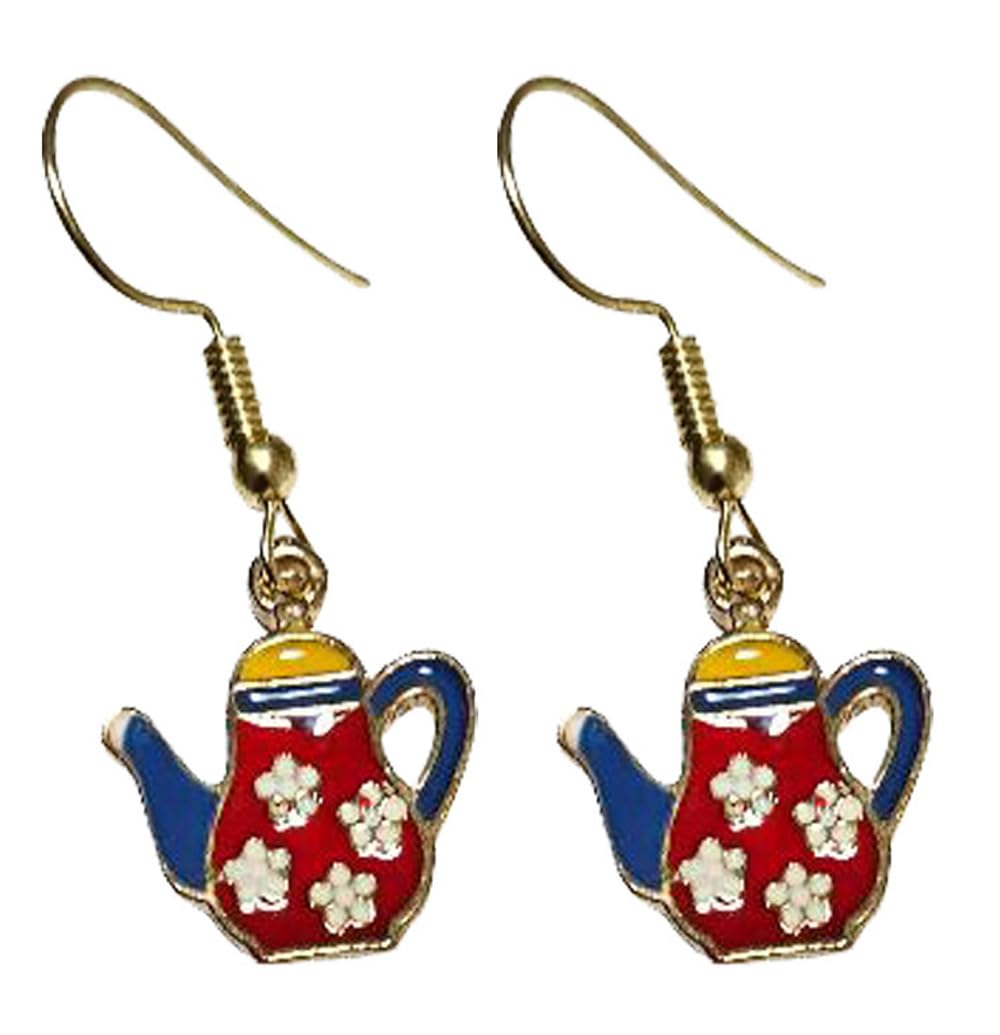 CutieJewelry Teapot Tea Teacup Pot Afternoon Womens Ladies Dangle Earrings 4 Pairs