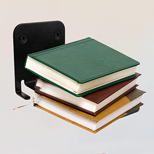 Milageto Heavy Duty Invisible Floating Bookshelf Multipurpose Bookcase Storage Magazine Book Organizer Wall Mounted for Living Room Office Home