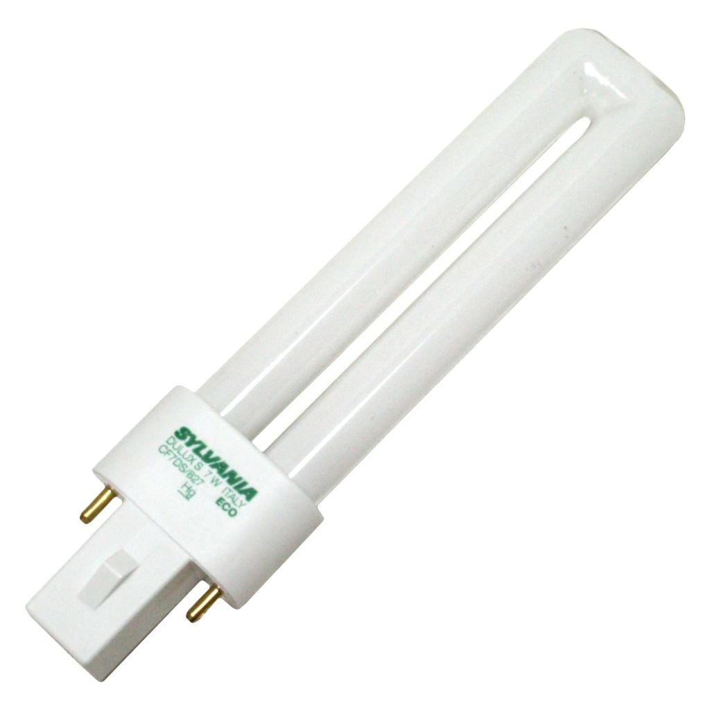 Sylvania 21277 Compact Fluorescent 2 Pin Single Tube 2700K, 7-watt