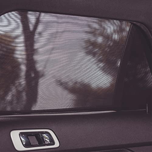 Diono Breeze 'n Shade Pack of 2 Universal Car Rear Side Window Baby Kid Pet Breathable Sun Shade Mesh Backseat, Fits Most Cars/SUVs