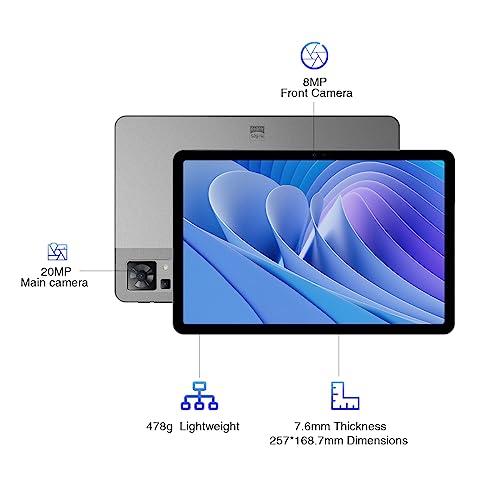 DOOGEE T30 Pro 2.5K Screen 11 Inch Android 13 Tablet Helio G99 CPU 2.2Ghz, 15GB RAM + 256GB ROM, 33W PD Charge 8580mAh Battery, WiFi 4G/5G&BT 5.2, TUV & Hi-Res Certification Android Tablet