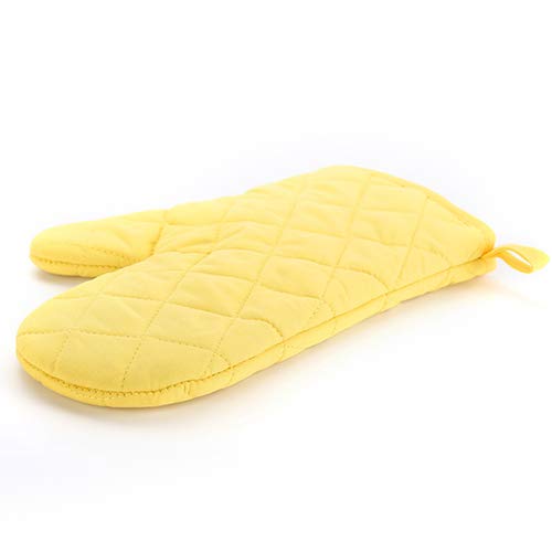 frigidssm Oven Mitts and Pot Holders, 500℉ Heat Resistant Non-Slip Food Grade Kitchen Mitten Silicone Cooking Gloves s for Kitchen, Cooking, Baking, BBQ Orange