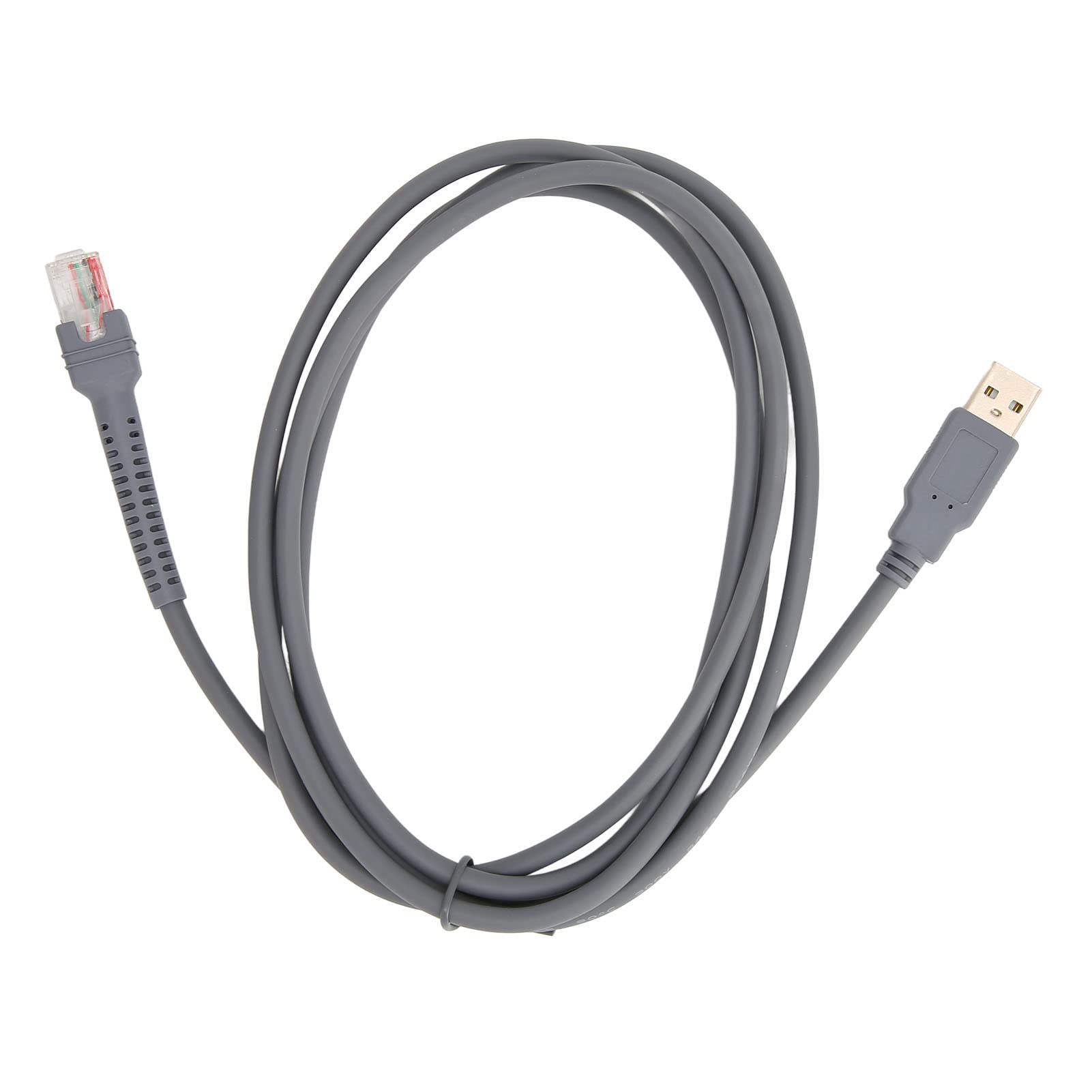 LS2208 Barcode Scanner Cable, USB Scan Cable for LS2208AP LS1203 LS4208 DS6707 DS6708, Plug and Play, Barcode Scanner Data Cable with 2 Meter Cable Length