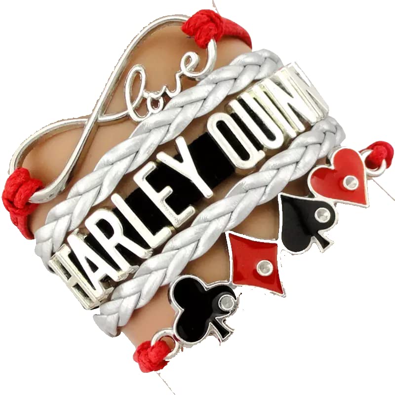 Harley And Joker Infinity Love Holiday Gift Set Bracelet Collection Perfect For Fans
