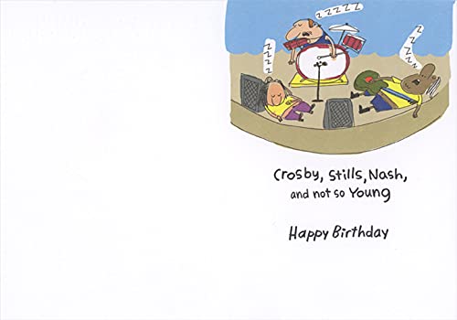 Recycled Paper Greetings Rock Bands for Folks Your Age Humorous/Funny Birthday Card