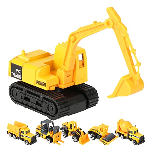 HEITIGN Dump Truck Toy Kids Car Toy 6pcs Set 1:64 Scale Alloy & Plastic Engineering Car Truck Toy Mini Vehicle Model Kids Choice