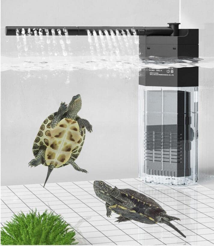LONDAFISH Aquarium Internal Filter 3-in-1 Multi-Function Fish Tank Pump 3-Stage Multifunctional Submersible Power Filter for Fish and Turtle Tank (GLB-800, 5.5W 48GPH)