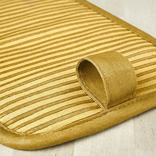 KitchenAid Beacon Two-Tone Non-Slip Pot Holder Set, Majestic Yellow, 7"x10", 2 Piece