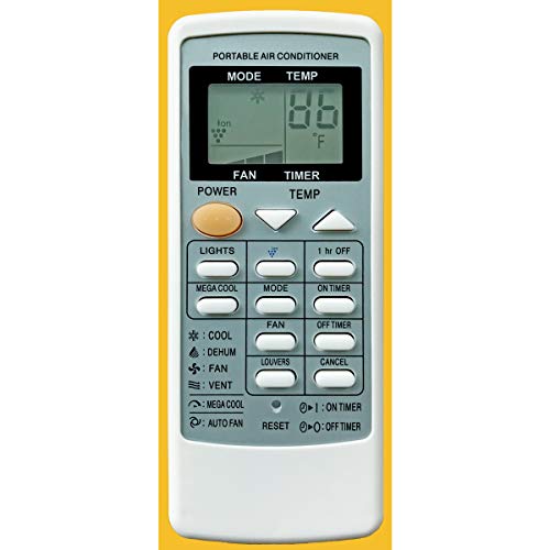 Replacement for Sharp Portable Air Conditioner Remote Control CRMC-A705JBEZ CV-P09LV AY-A9GR CV-2P10SC CV-P09LX CV-P10LC CV-P10MC CV-P10NC CVP10NC-D CVP10NC-R CV-P10PC CVP10PC-D CVP10PC-R, Fahrenheit