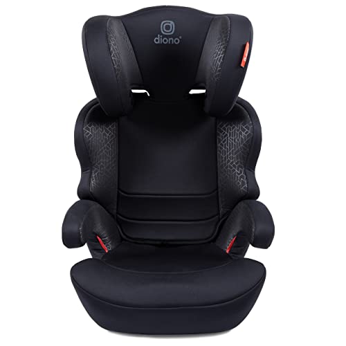 Diono Everett NXT High Back Booster Car Seat with Rigid Latch, Lightweight Slim Fit Design, 8 Years 1 Booster Seat, Black