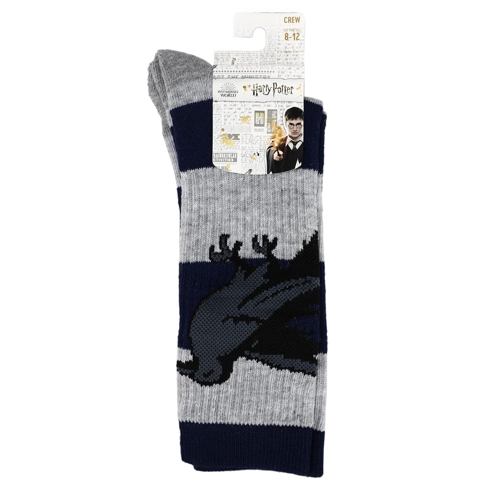 Harry Potter Hufflepuff Athletic Crew Socks for Men Yellow 10-13