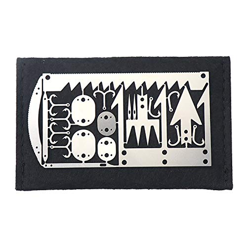 Fishing Kit Card Multitool Tool Pocket Gear Emergency Hunting Tools & Home Improvement Drop Shot (A, One Size)