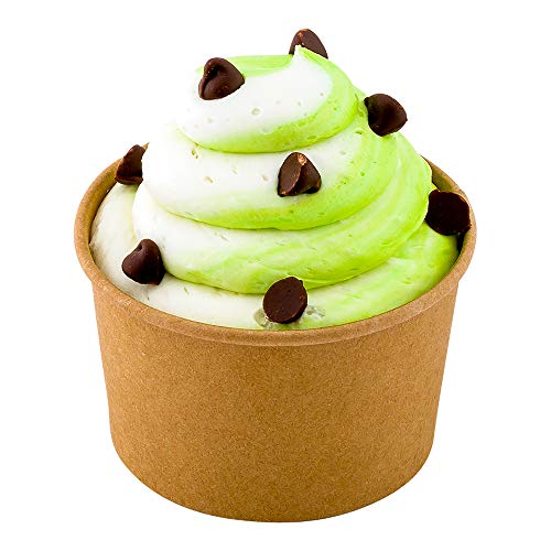 Restaurantware 200-CT Disposable Kraft 3-OZ Ice Cream Cups - Coppetta Small Hot & Cold To Go Cups: Perfect for Cafes - Eco-Friendly Recyclable Paper Cup - Wholesale Takeout Food Container