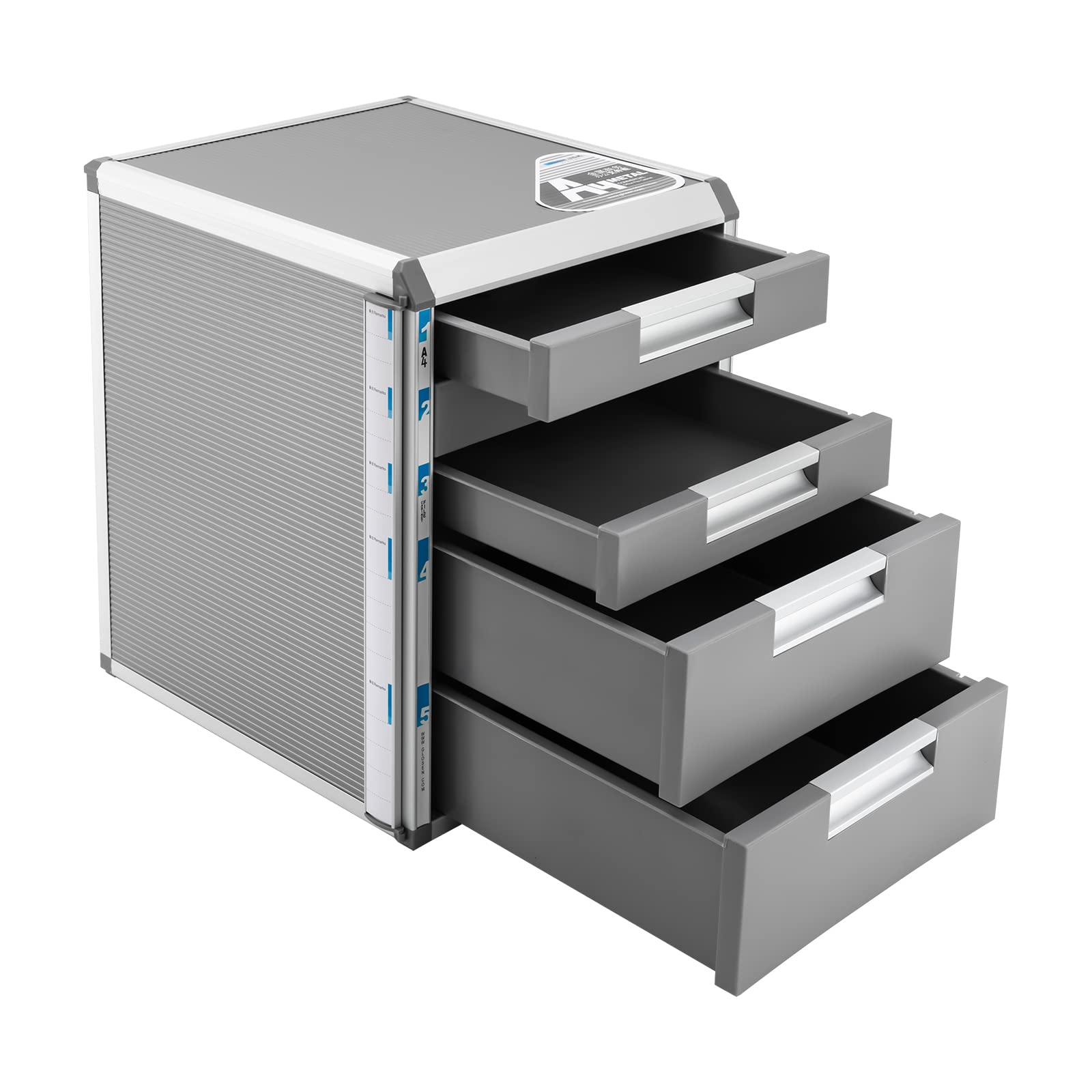 DDBESSIC File Cabinet, 5 Drawer Lateral Filing Cabinet with Lock Desk Cabinet Storage Home Office Lockable Desk Storage Organizer with Drawers