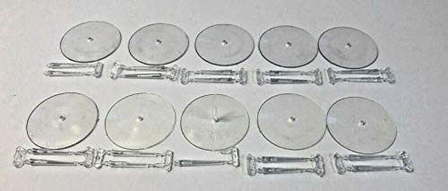 Lot of 10 60mm Large Flying Bases + Stems Flyer Flight Used for Warhammer 40k & AoS Games