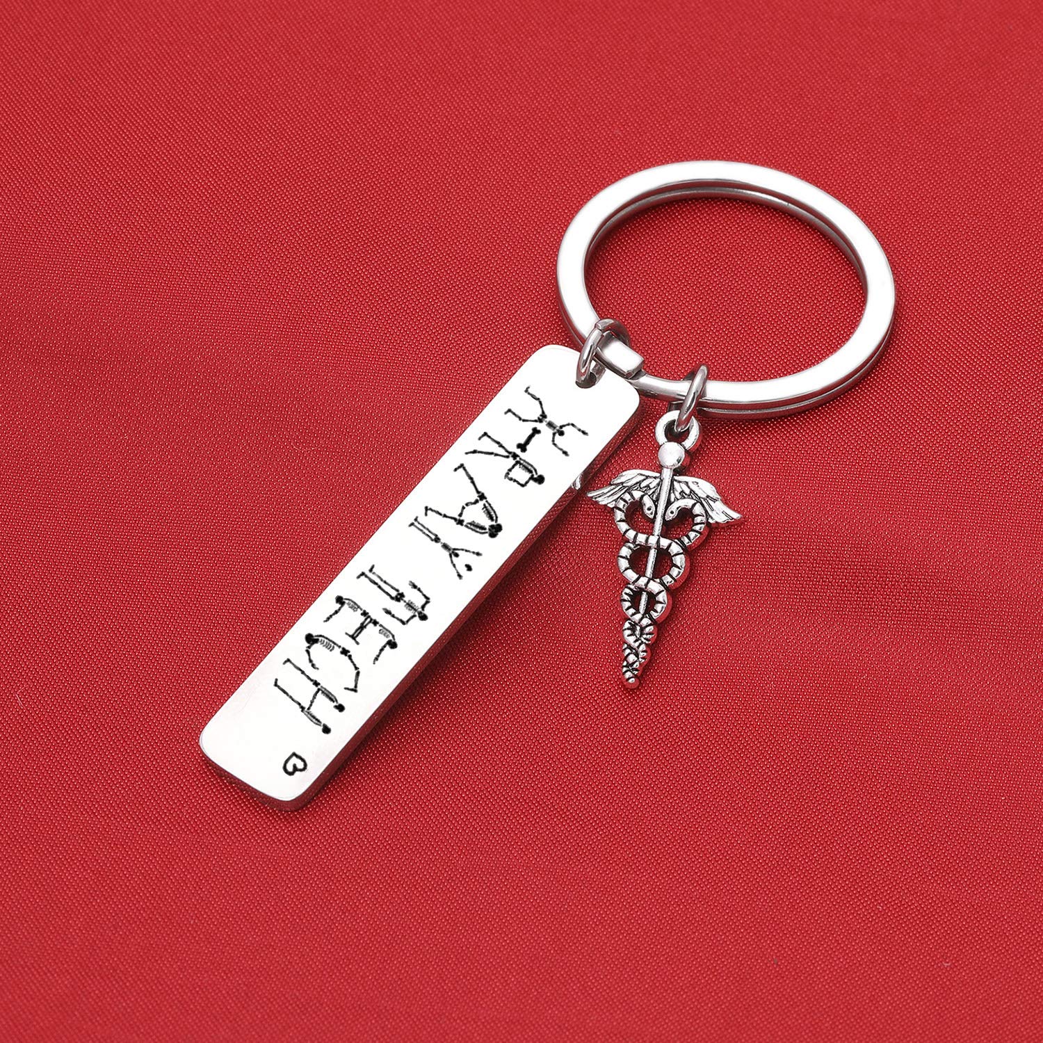 De&ai X-Ray Tech gift for X-Ray Technician gift for X Ray Tech Grad gift appreciation gift for Ultrasound Technician Gift for Radiology Technologist jewelry Ultrasound Tech keychain