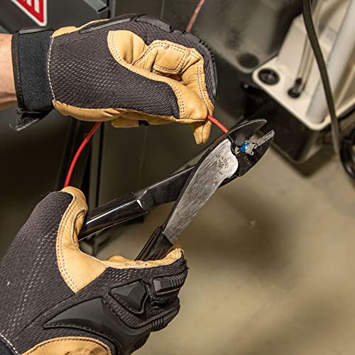 Klein Tools 1006 Cutting / Crimping Tool, Crimps 10 to 22 AWG Solderless Terminals and Connectors, with Wire Cutter in Tapered Nose