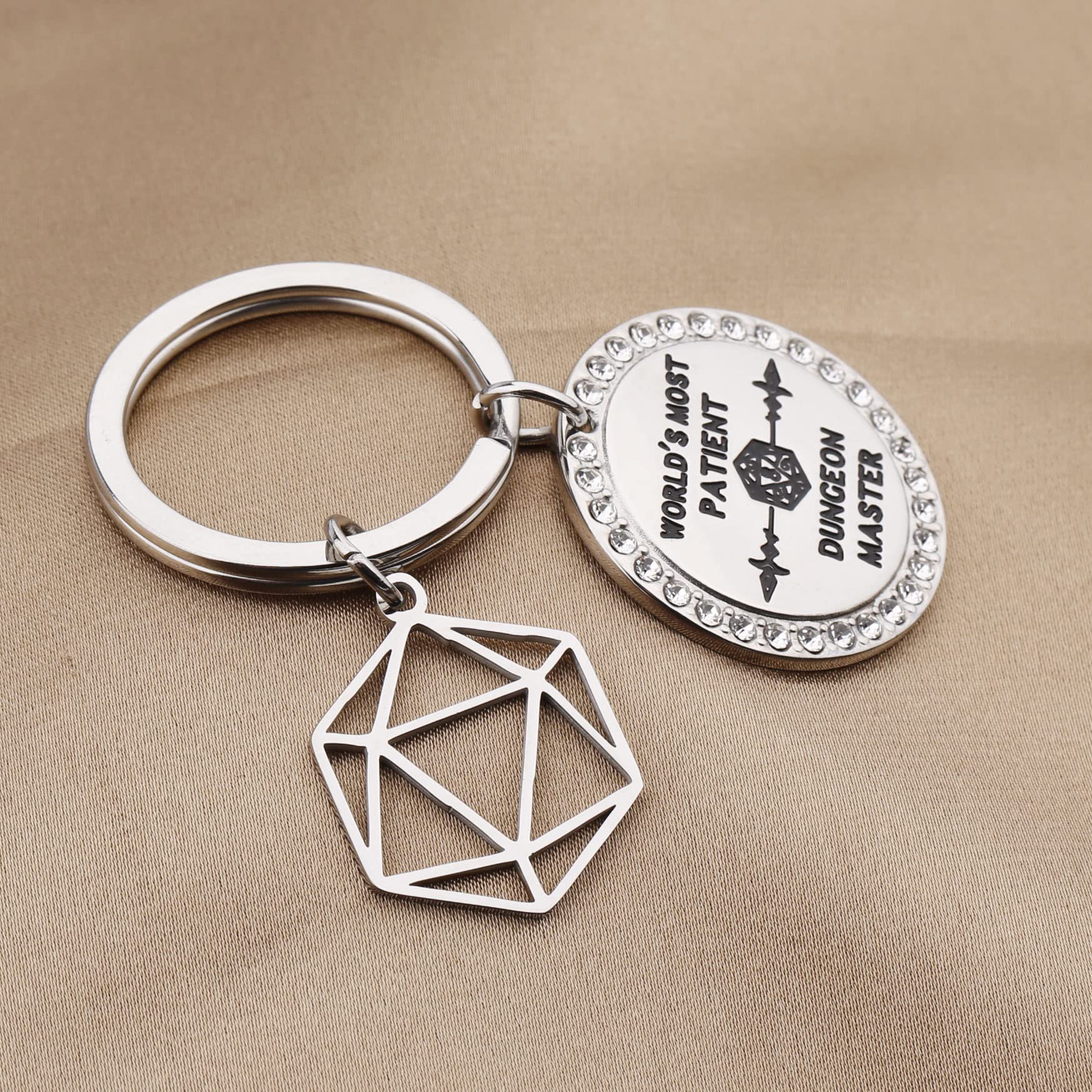 Dungeon Master Keychain DND Gift Dice Jewelry DND Gamer Gift Dungeons Geek gift Dungeons Lover Gift (DND KS)