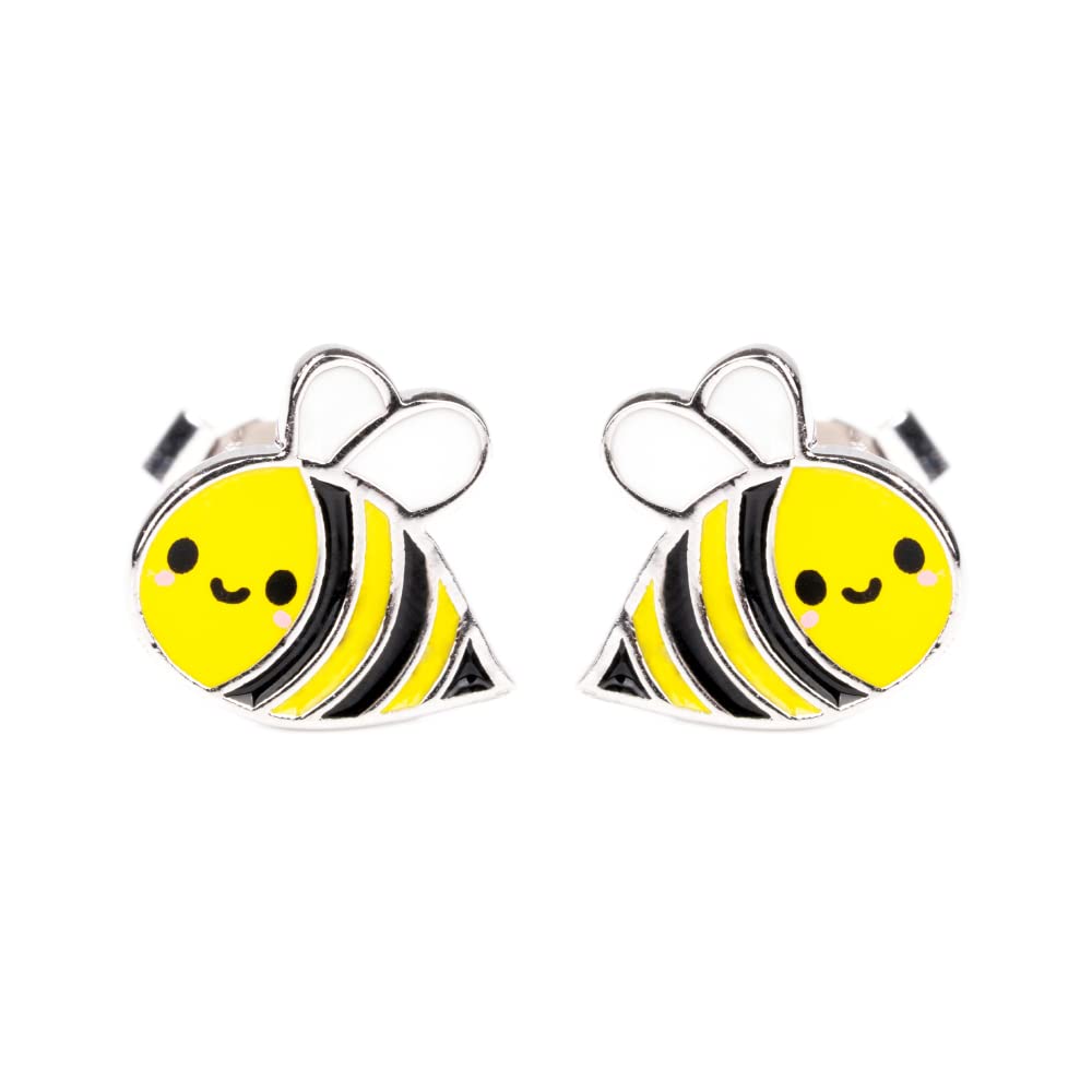Cute Kawaii Earrings Bee Stud Earrings for Women Jewelry