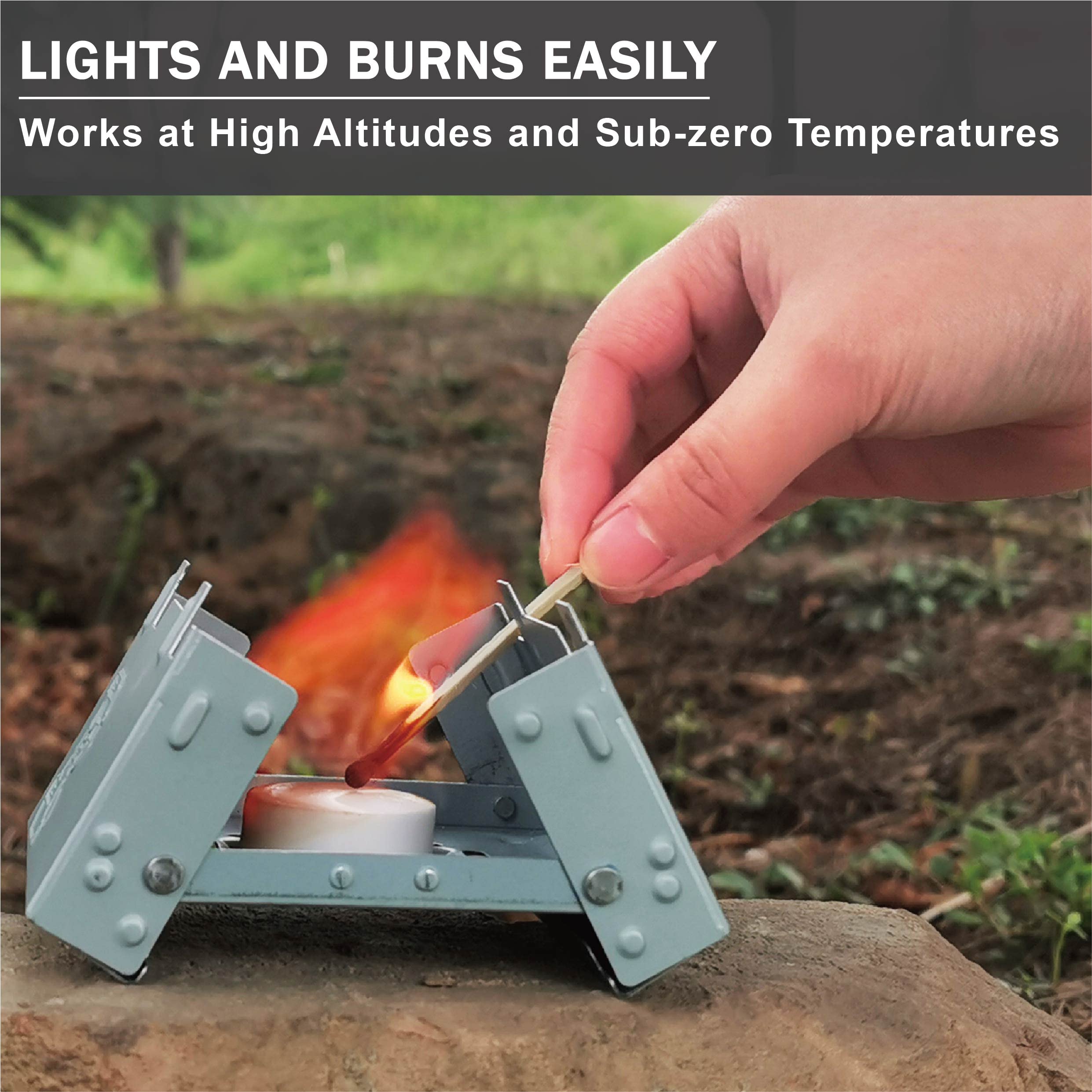 Godora 46 PCS Solid Fuel Tablets, Powerful Solid Fuel (1300-Degree), Lit Easily Solid Fuel Tablets, Waterproof Solid Fuel Tablets for Backpacking, Outdoor, Camping, and Emergency Use -Eco Friendly
