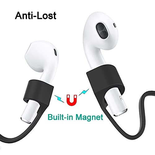 RIAYVIL Anti-Lost Strap for AirPods,Magnetic Soft Silicone Sports Lanyard,Neck Cord Rope 4pcs …