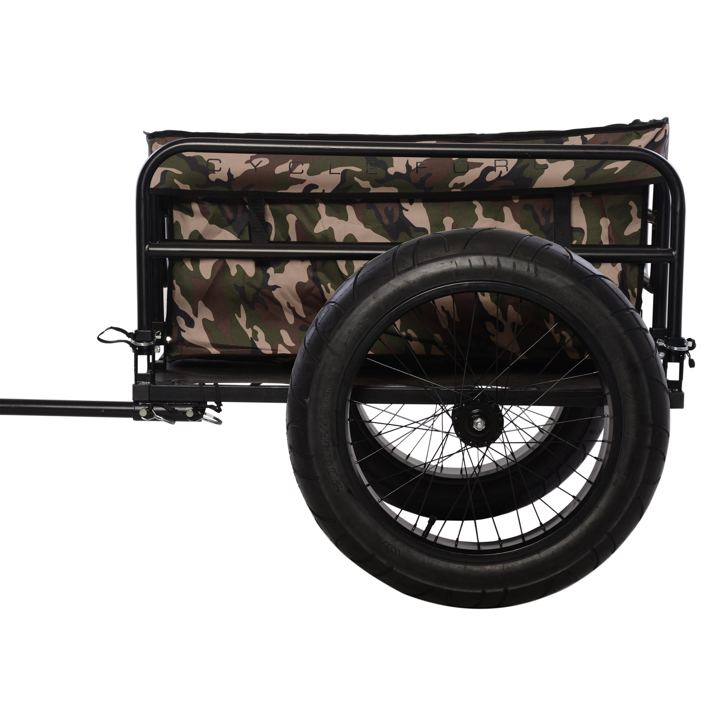 Cycle Force Voyager Outdoors Bicycle Cargo Trailer with Open Compartment