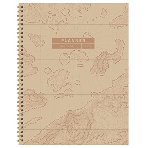 TF PUBLISHING July 2023 - June 2024 Map of The World Large Weekly Monthly Planner | TF Publishing 2023-24 Academic Planner Weekly/Monthly | Academic Calendar 2023-2024 Monthly