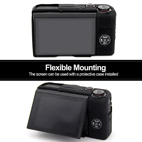 Easy Hood G7X Mark II Case G7X Mark III Case G7X Camera Silicone Case,Soft Silicone Protective Cover for Canon Powershot G7X Mark III DSLR Camera(Black)