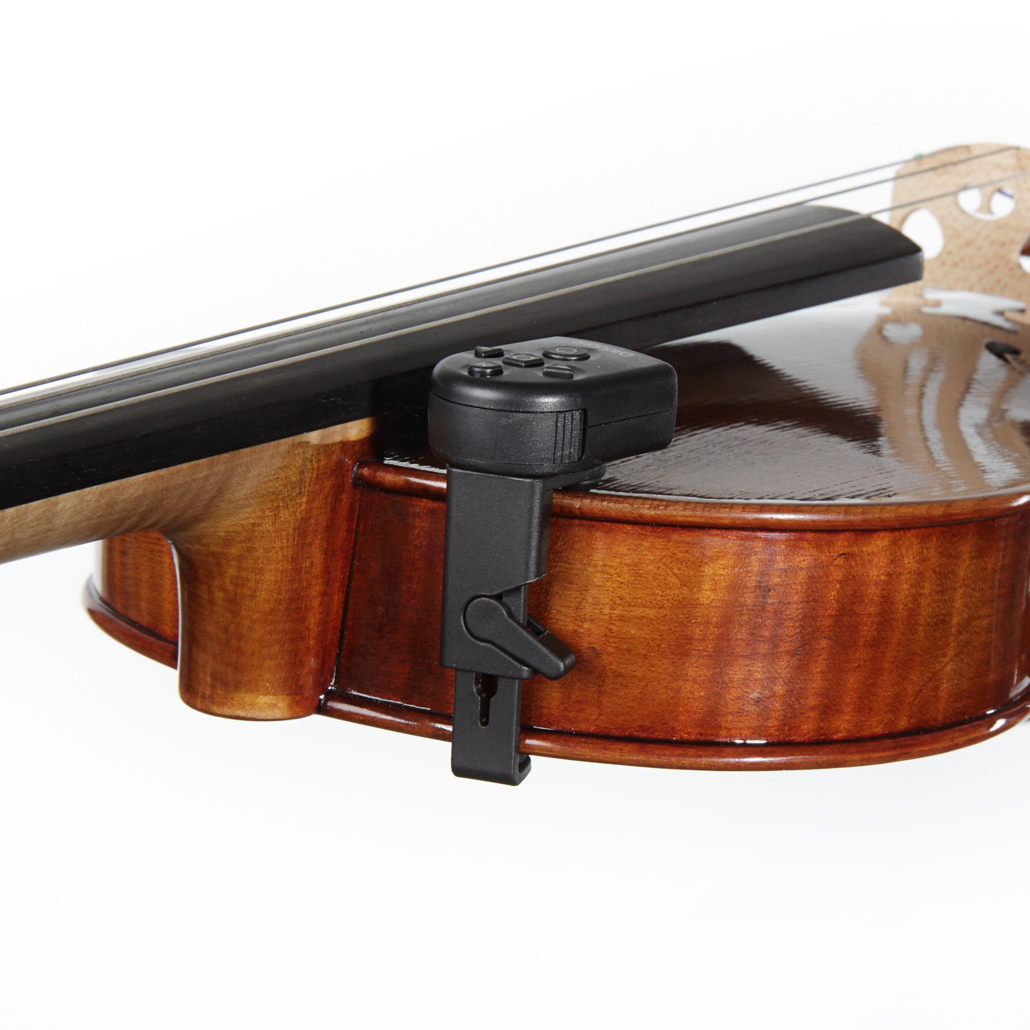 D'Addario Accessories Violin Tuner - Violin Accessories - Violin Clip On Tuner - Digital Violin Tuner - Padded Mount, Non Marring - Full Color LCD Display - Accurate & Easy to Use